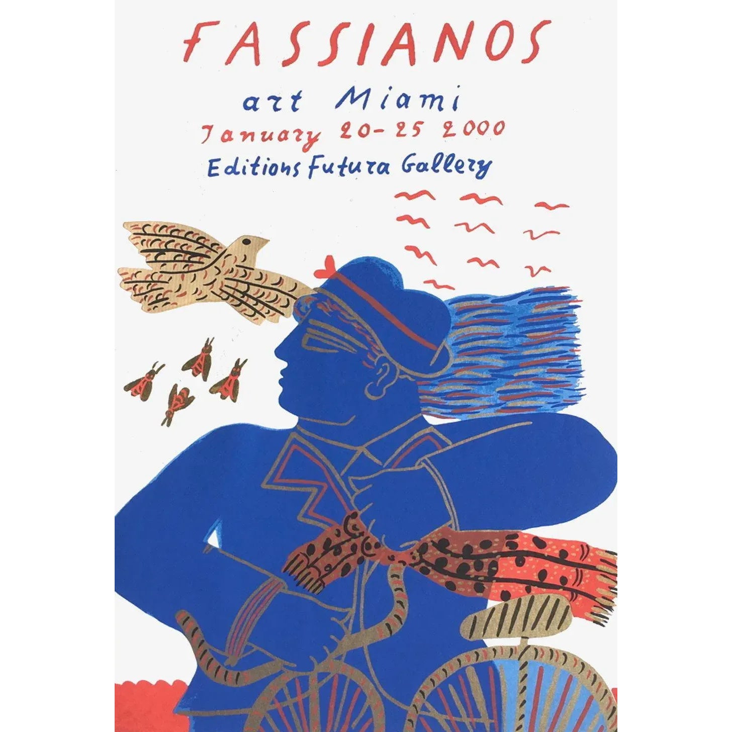 2000 Alecos Fassianos Futura Gallery Screen Print Poster | Chairish