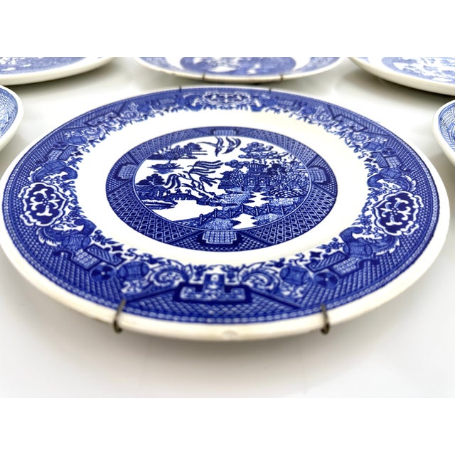 Vintage Blue Willow Wall Hanging Plate Set by Willow Wear England ...