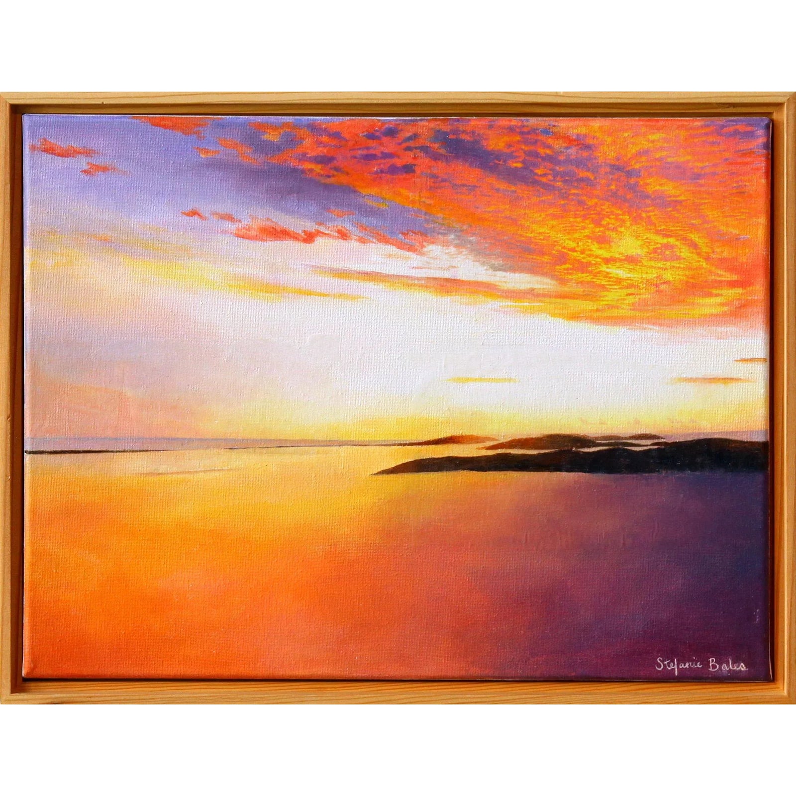 Impressionist Acrylic & Mixed Media on Canvas Painting, "Amethyst Glow ...