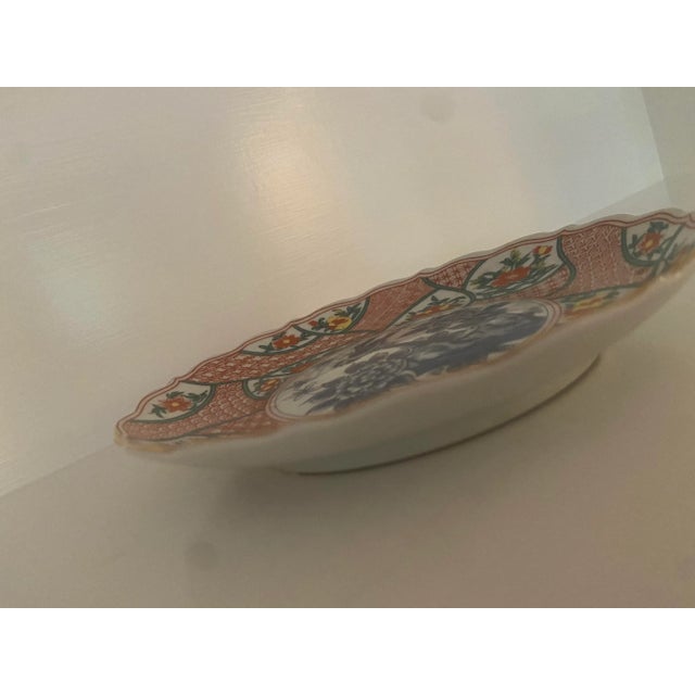 1970s Asian Style Plate With Bluebird From Japan | Chairish