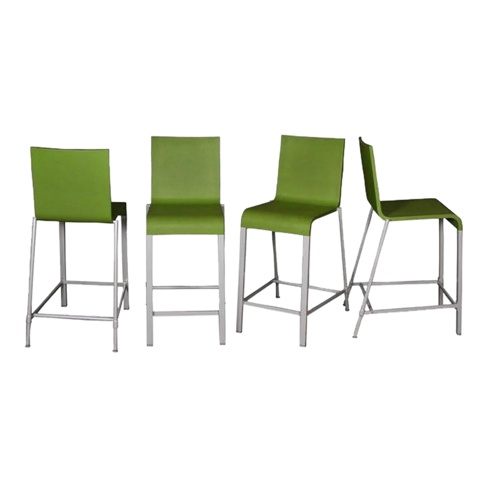Set of 4 Vitra Counter Stools Designed by Maarten Van Severen | Chairish