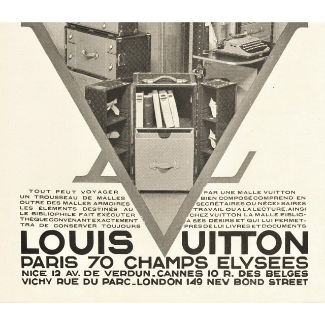 Rare! 1930 Art Deco French Louis Vuitton Advertisement Print-Upright ...