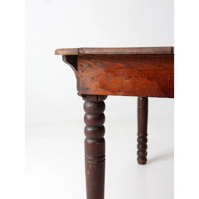 Vintage Wood Harvest Table | Chairish