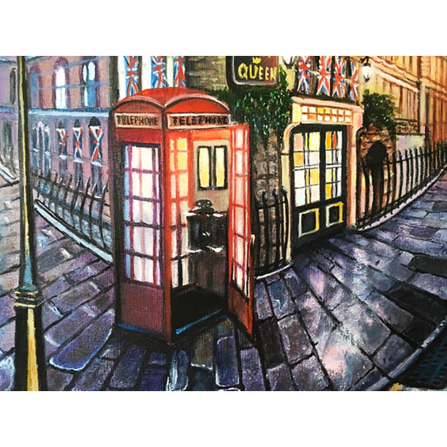 "Magic London Street" Contemporary Realistic Oil Painting of London ...