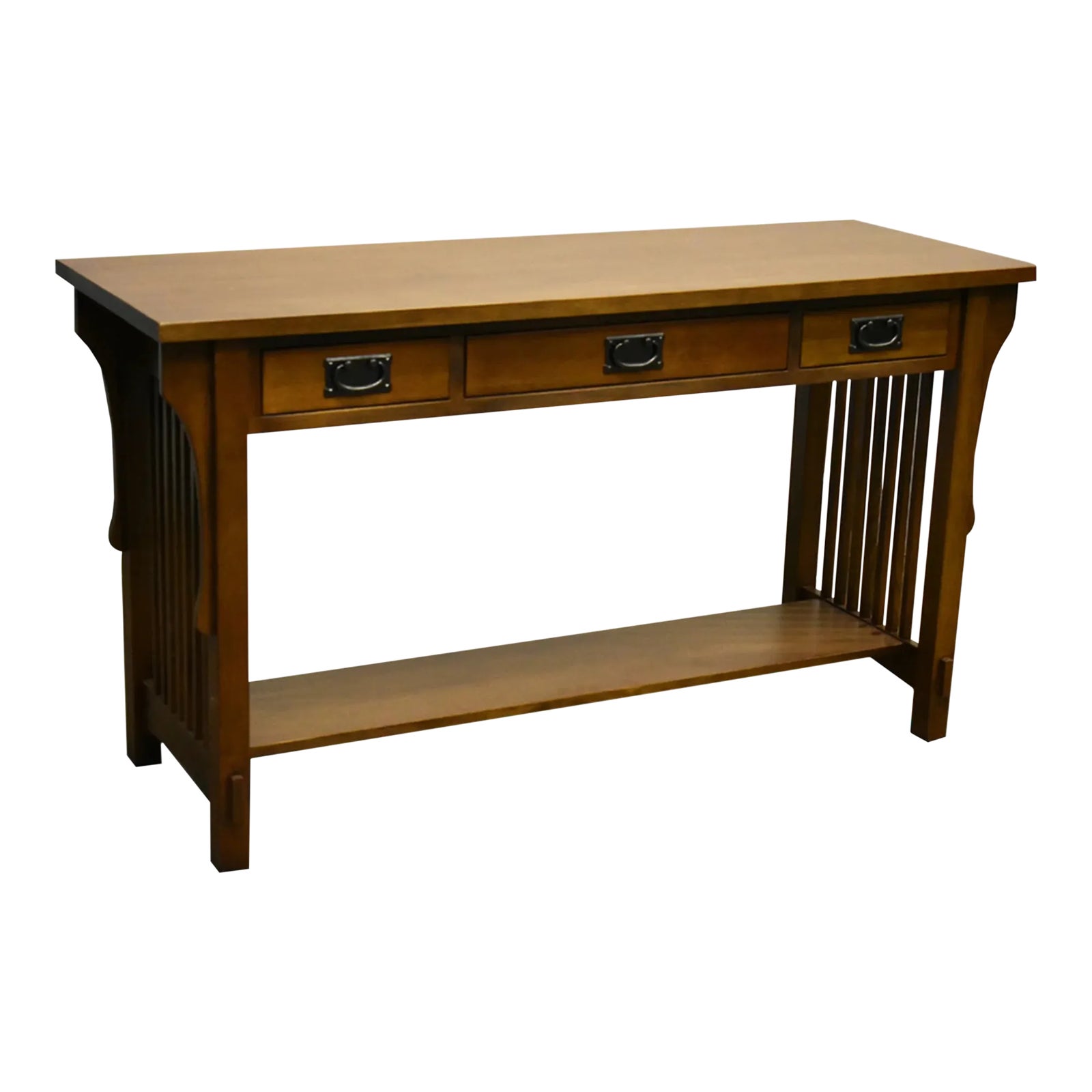 Crafters and Weavers Mission 3 Drawer Crofter Style Console Table ...