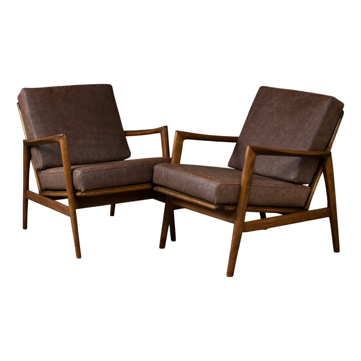 Stefan Armchairs from Swarzędzkie Fabryki Mebli, Poland, 1960s, Set of ...