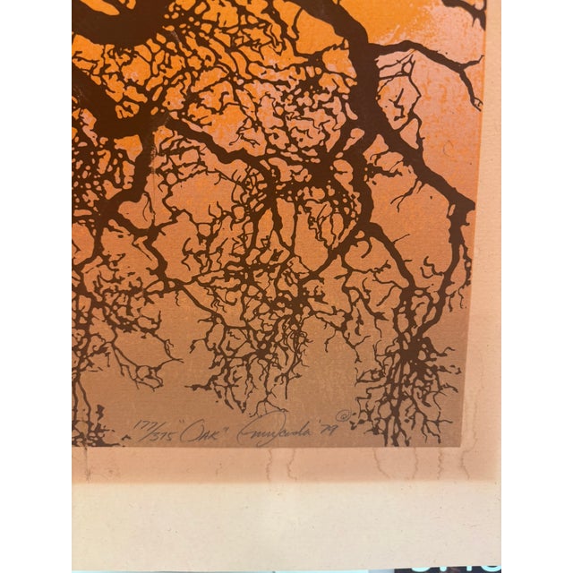 William Omurcada “Oak” Woods Tree Limited Edition Serigraph Print 177/ ...