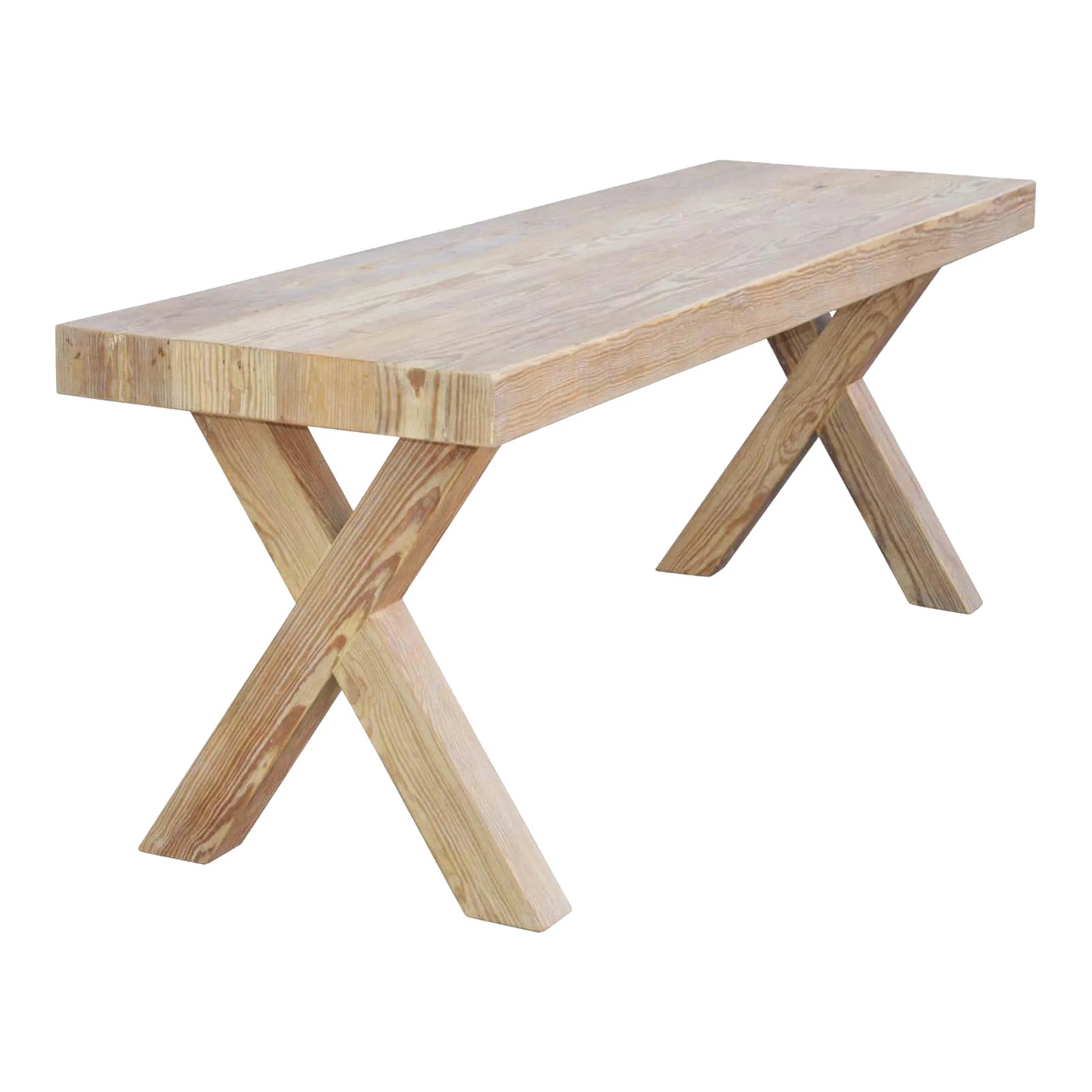 X Console Table Made from Reclaimed Pine by Petersen Antiques | Chairish