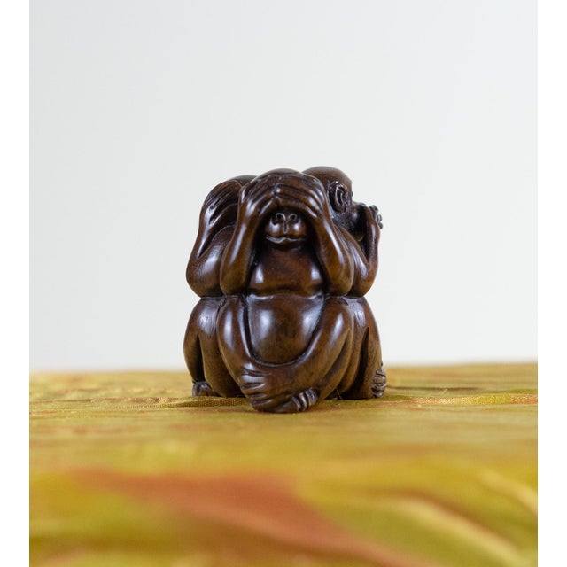 20th Century Japan Netsuke Katabori-Netsuke – See, Speak, Hear No Evil ...