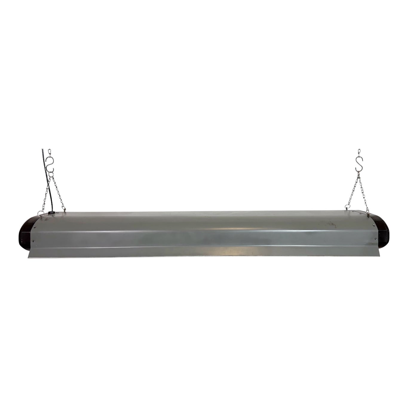 Industrial Grey Hanging Tube Light from Elektrosvit, 1960s | Chairish