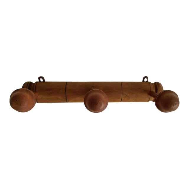 Vintage French Faux Bamboo Coat/Hat Rack | Chairish