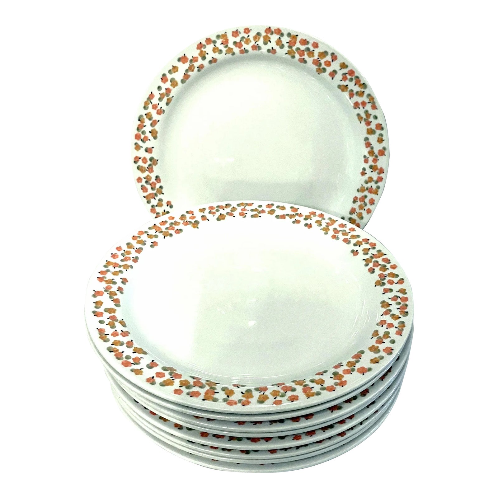 Late 20th Century Ginori Italy Dinner Plates - Set of 7 | Chairish