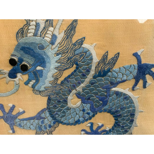 Vintage Chinese Dragon Embroidery | Chairish