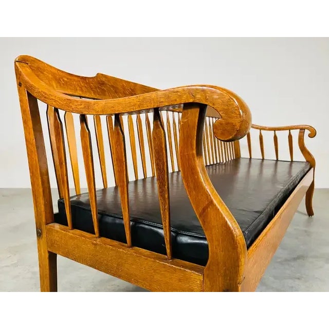 Early 20th Century Antique Lawyers or Lobby Bench | Chairish