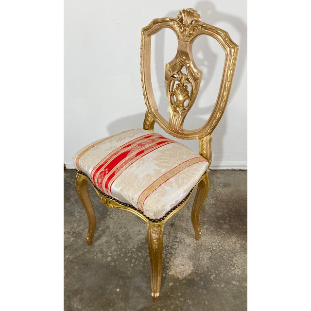 Venetian Giltwood Chair | Chairish