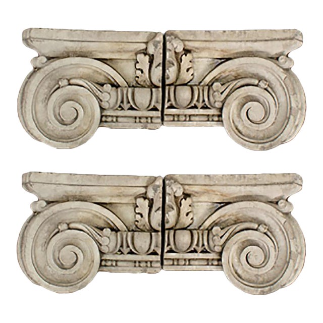 Early 20th Century Traditional Large Terra Cotta Ionic Pilaster ...