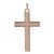 French 1960s 18 Karat Rose Gold Flat Cross | Chairish