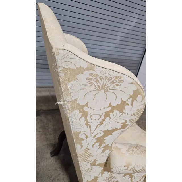 Mid 20th Century Kittinger Colonial Williamsburg Mahogany Wing Chair ...