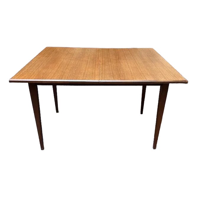 Mid Century Modern Extending Teak Dining Table W/ Butterfly Leaf by ...