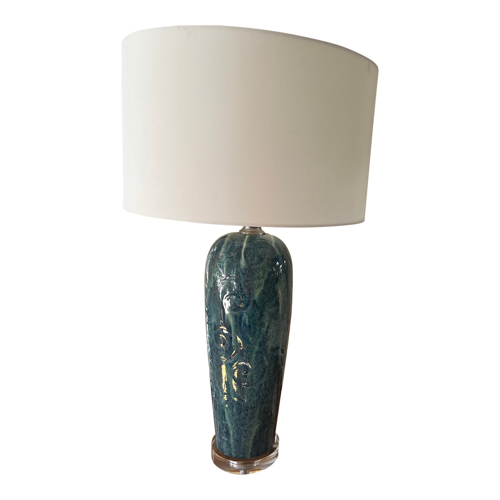 Contemporary Uttermost Maira Ceramic Table Lamp | Chairish