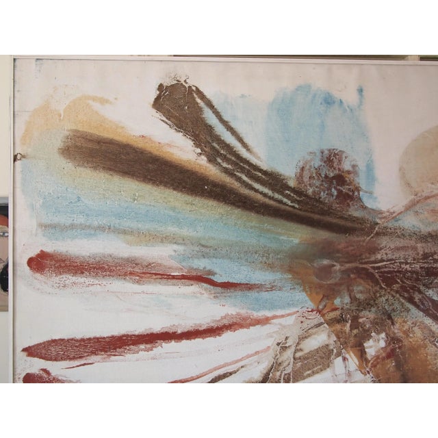 1970 Abstract Oil Painting by Alan Goldstein, Framed | Chairish