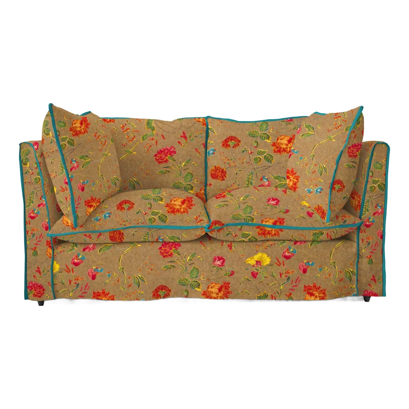 Sophie Conran Coco 2 Seater Sofa with Contrast Welt Knife Edge Cushion ...