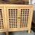 Natural 4 Door Lattice Sideboard Buffet | Chairish