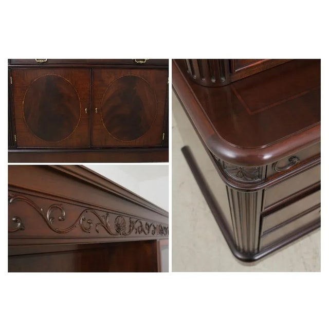 Henkel Harris - Moore Hmbc Executive Mahogany Credenza Bookcase | Chairish