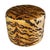Hollywood Regency Round Tiger Print Velvet Upholstered Ottoman or Foot ...
