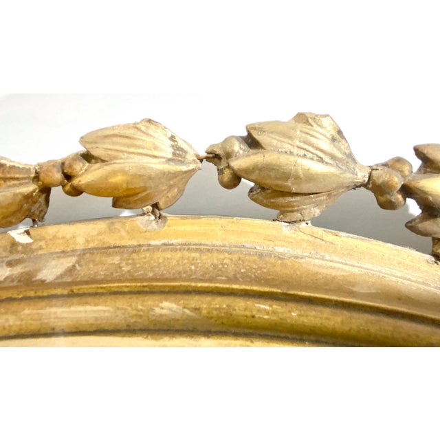 Late 19th Century American Federal Style Giltwood Convex Bullseye ...