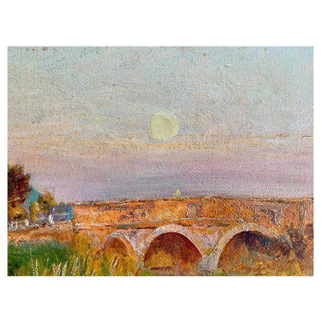 English Impressionist Early 20th Century River Landscape Painting, on ...