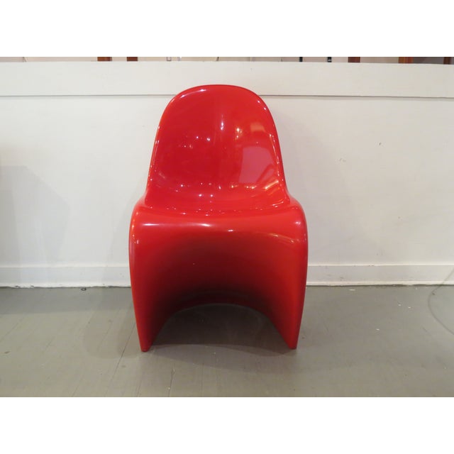 Vintage Panton Classic Chair With Glossy Finish | Chairish
