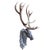 Vintage Red Stag Mount | Chairish
