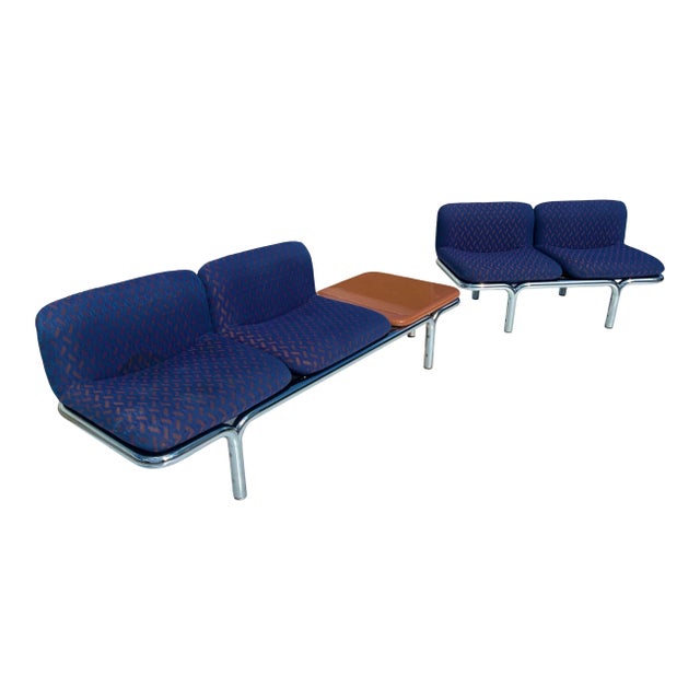 Chrome Tubular Sofa Set by Brian Kane for Metropolitan | Chairish