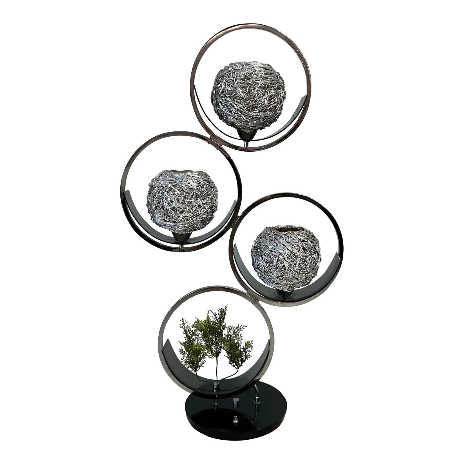 Funky Spaghetti Chrome 3 Way Table Lamp | Chairish