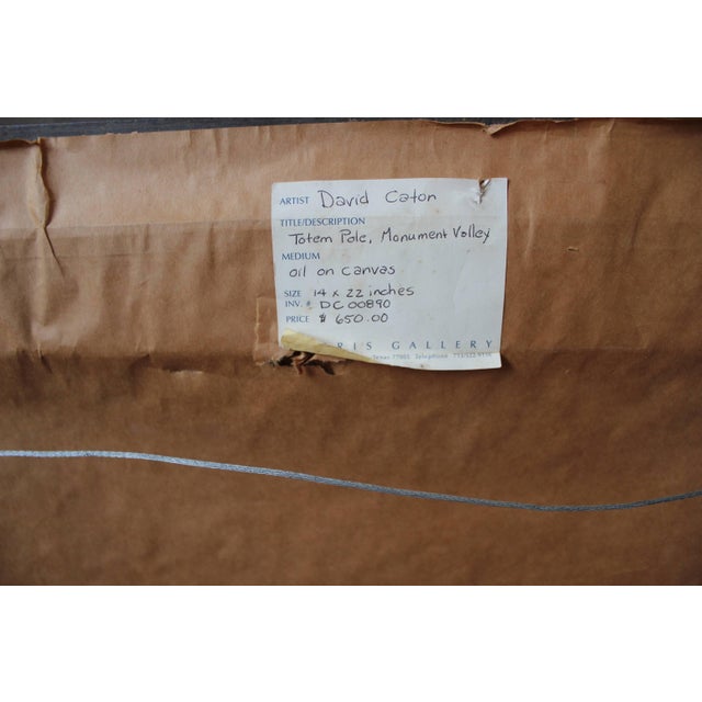 David Caton "Monument Valley" Totem Pole Realistic Landscape Painting ...