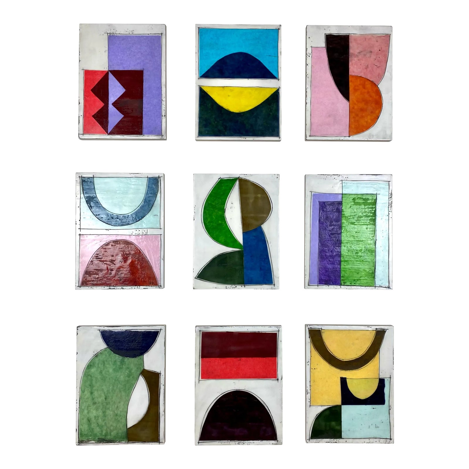 Encaustic Collage Installation by Gina Cochran "Good Therapists" - 9 ...