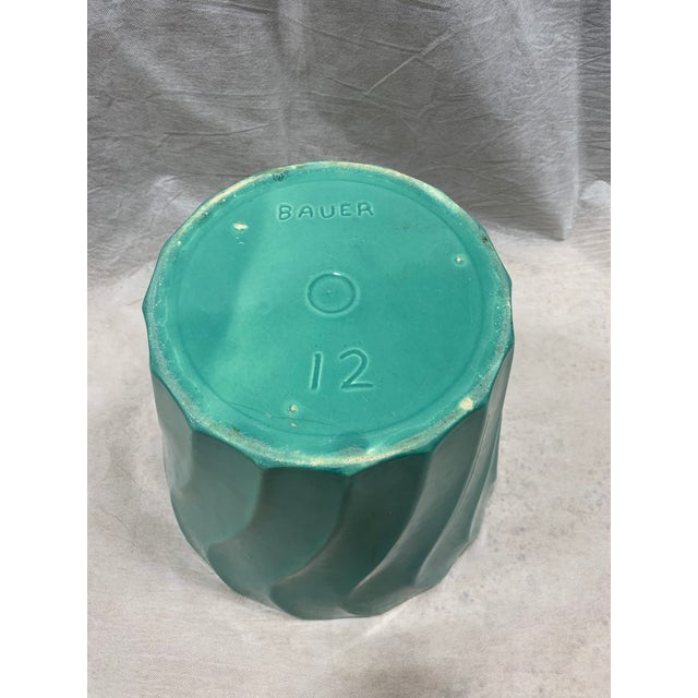 Mid 20th Century Mid-Century Modern Bauer Flower Pot | Chairish