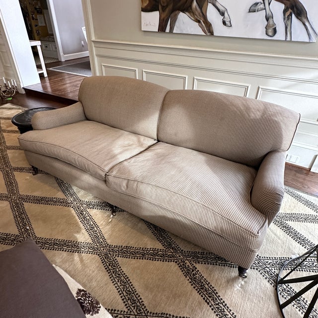 George Smith Houndstooth Sofa | Chairish