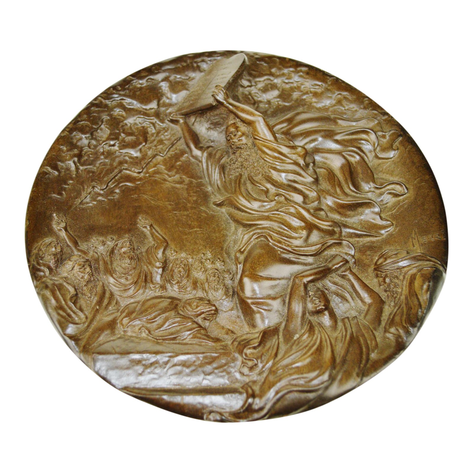 Moses and the Ten Commandments Wall Plate | Chairish