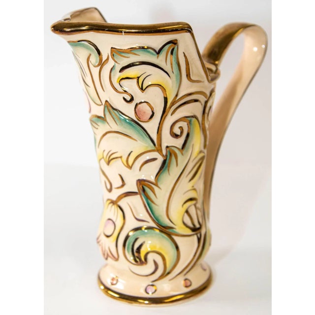 Vintage Wade Ceramic Gothic Pattern Glazed Vase in Pastel Colors Made ...
