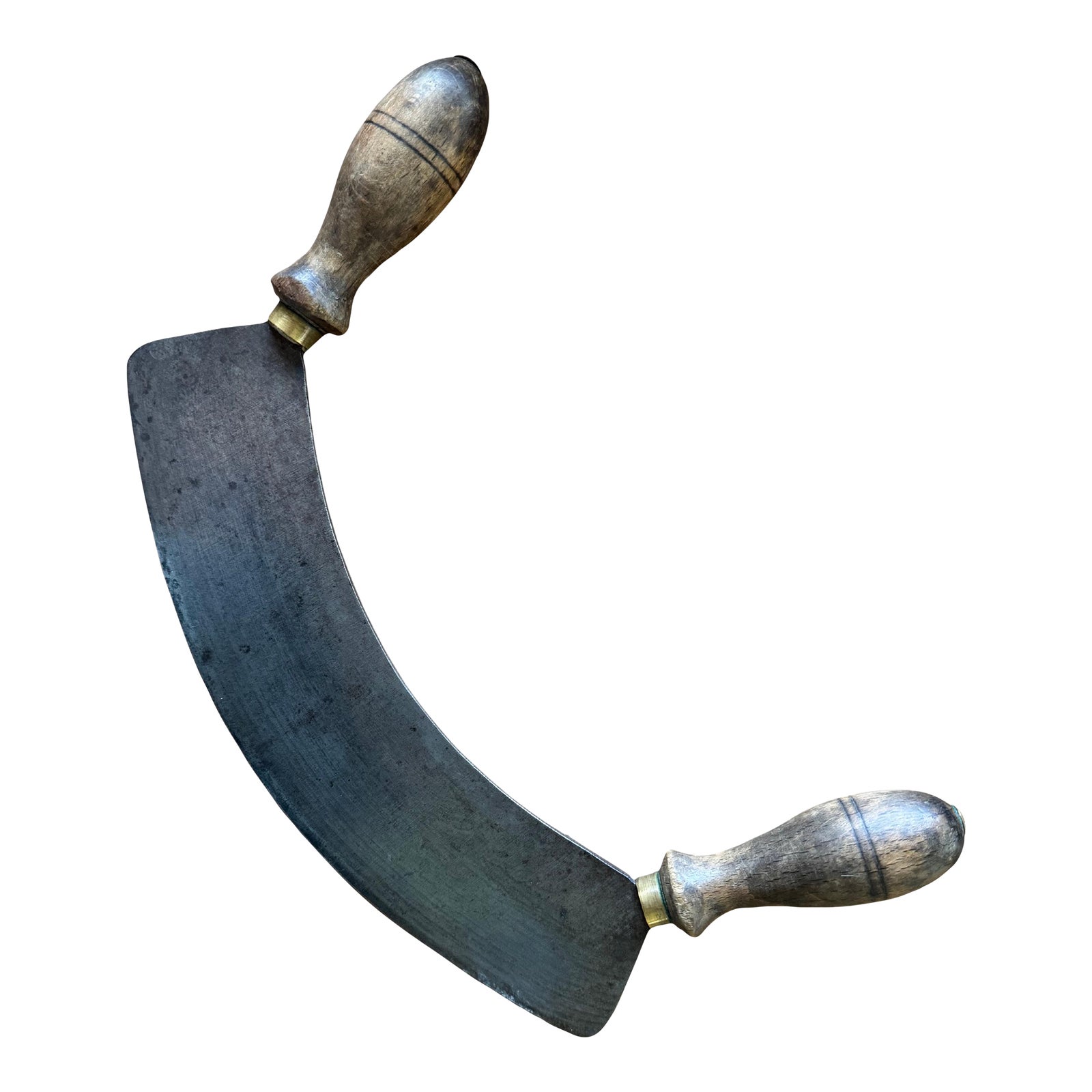 19th Century English Double-Handled Herb Chopper / Mezzaluna, C. 1850 ...