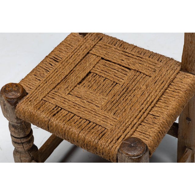 Rustic Straw Dining Chair, Spain, 19th Century | Chairish