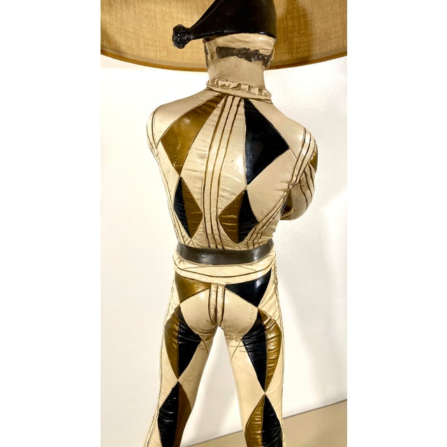 Mid-Century Harlequin Table Lamp With Matching Original Shade Made by ...