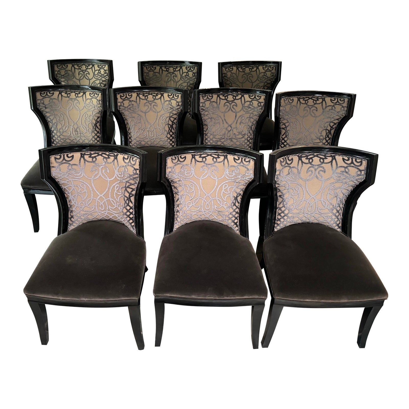 Custom Oly Studio Cyril Dining Chairs - Set of 10 | Chairish