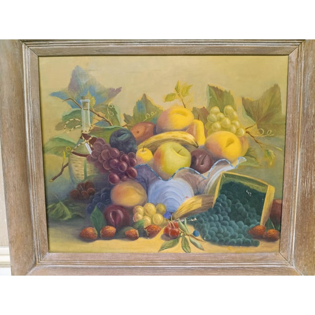 Vintage, Oil on Canvas, Still Life, Signed Carl Block, 1953, Framed ...
