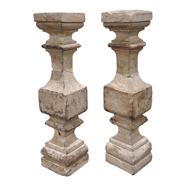 18th Century Balustrade Columns - a Pair | Chairish