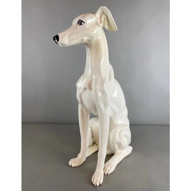 Vintage Andrea for Sadek Porcelain Whippet | Chairish