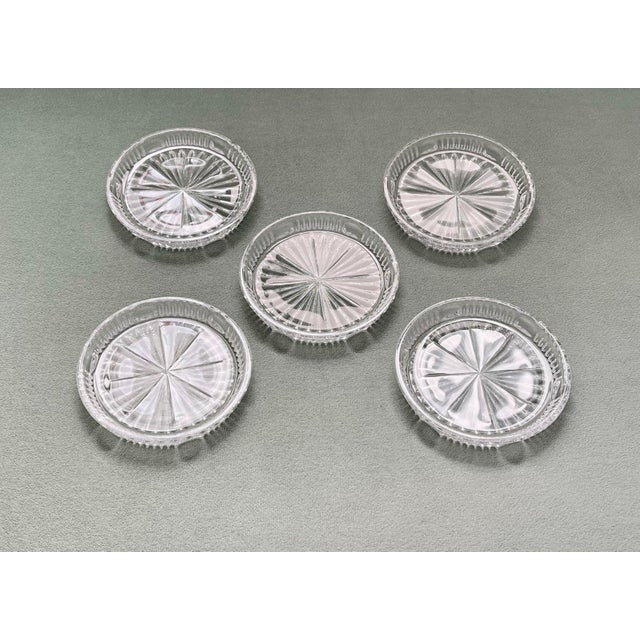 Vintage Cut Crystal Coasters- Set of 5 | Chairish