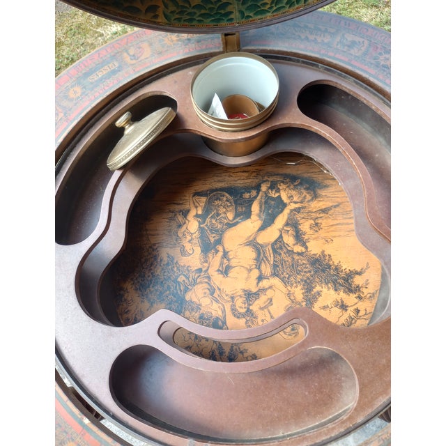 Vintage 1950s Italian Zodiac Mini Bar Globe | Chairish